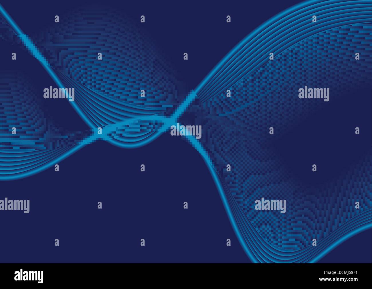 Dark blue abstract wavy lines vector concept background Stock Vector ...