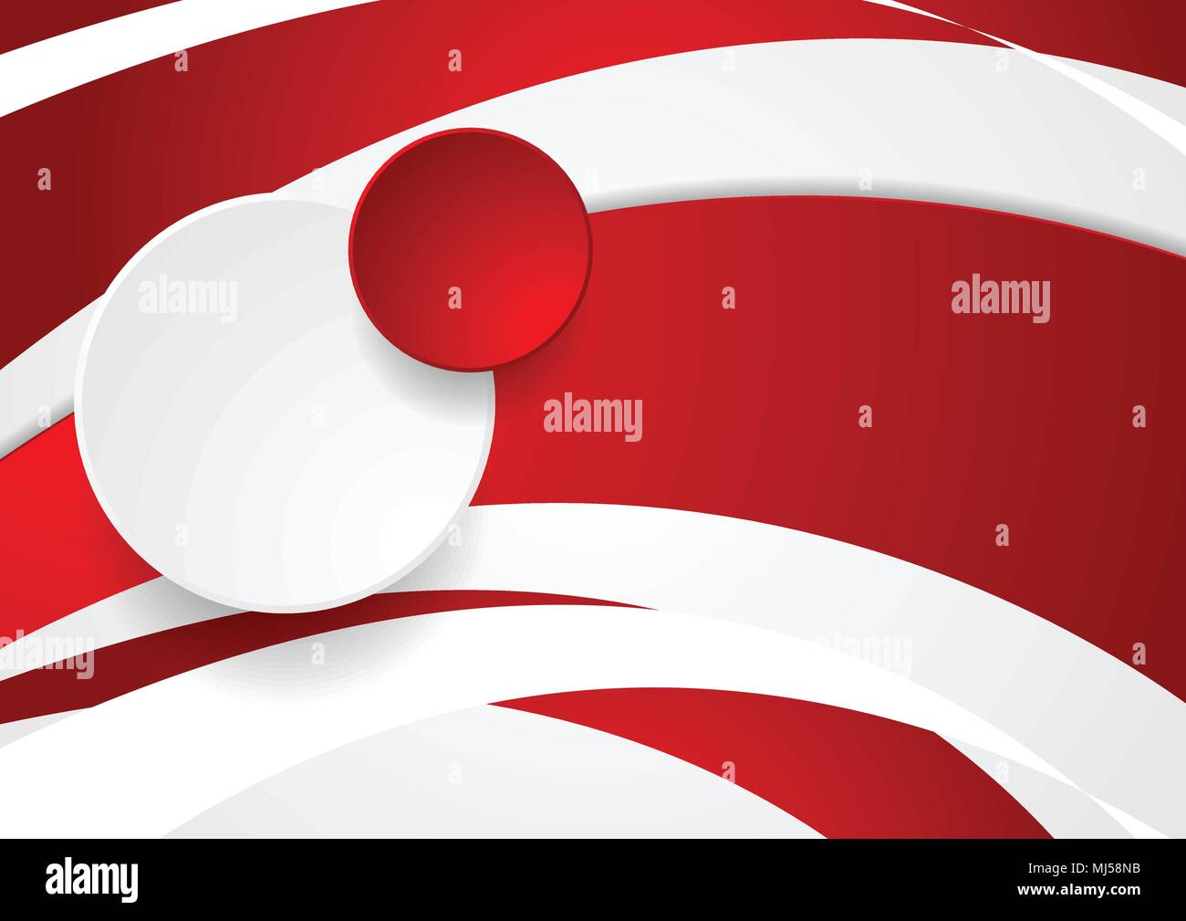 Abstract wavy background with circles. Vector graphic design Stock ...