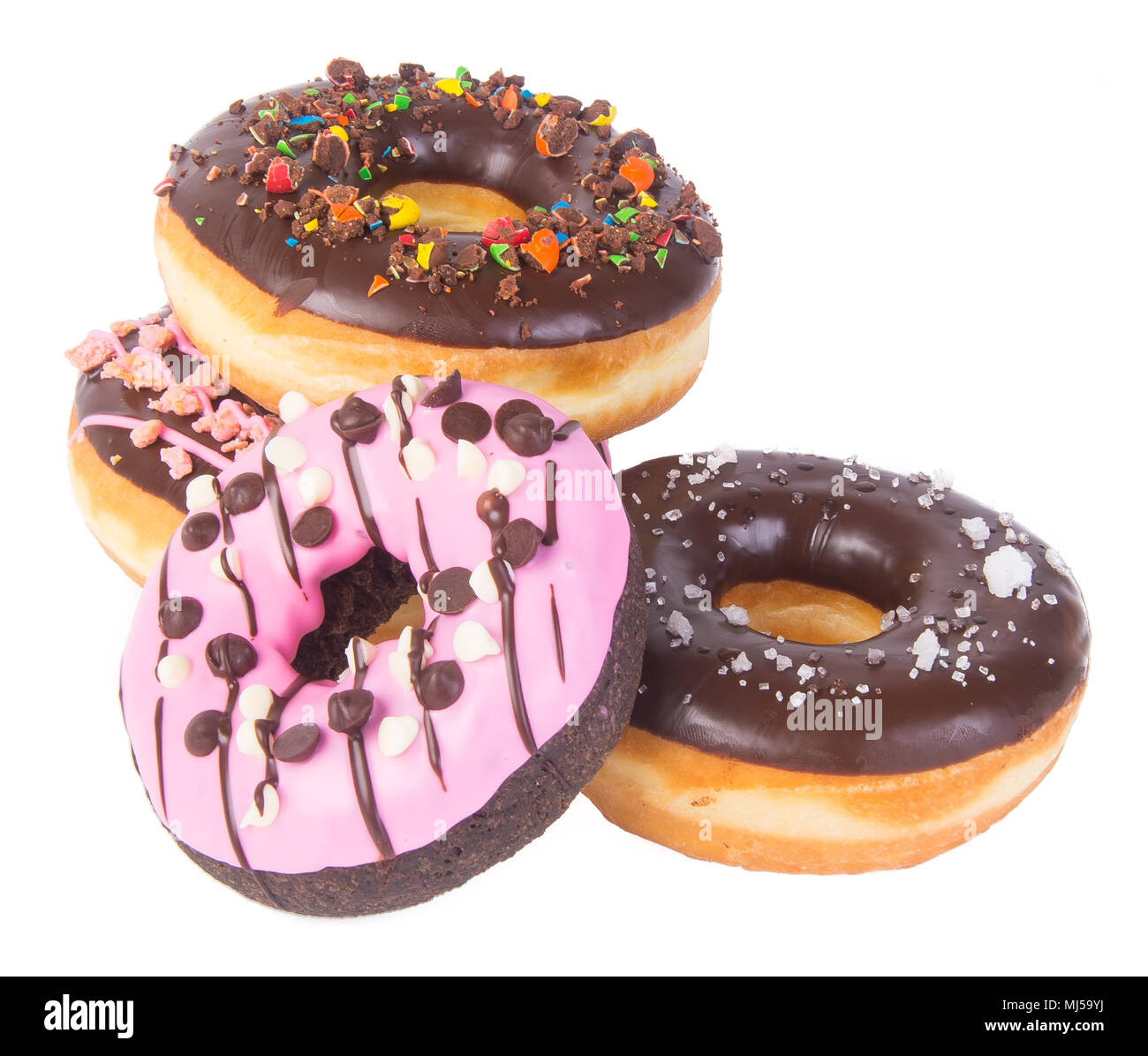 donut. Assorted donuts on background Stock Photo - Alamy