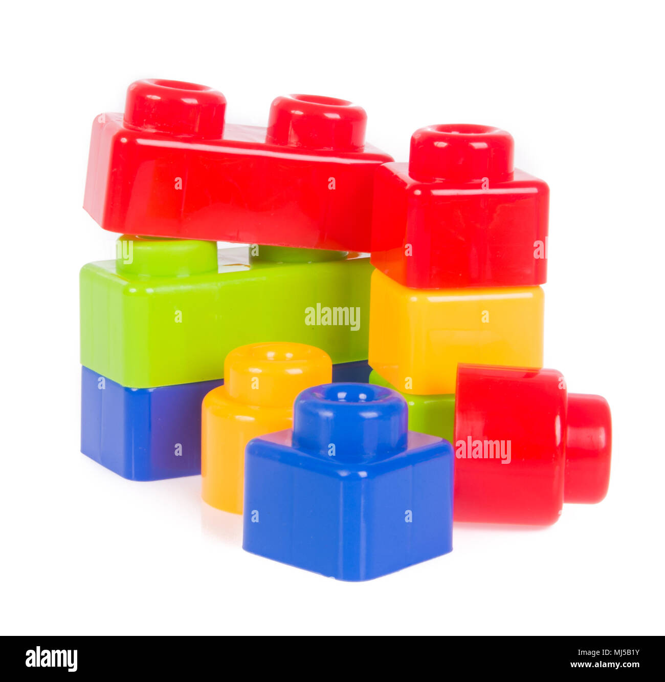 Letter plastic childrens building block Cut Out Stock Images & Pictures ...