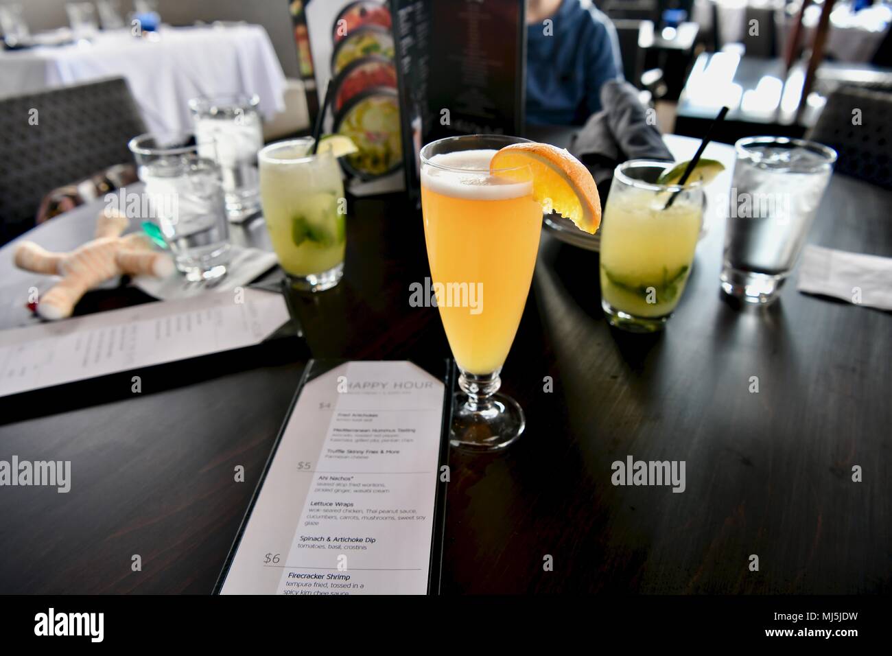 Alcoholic drinks on table hi-res stock photography and images - Alamy