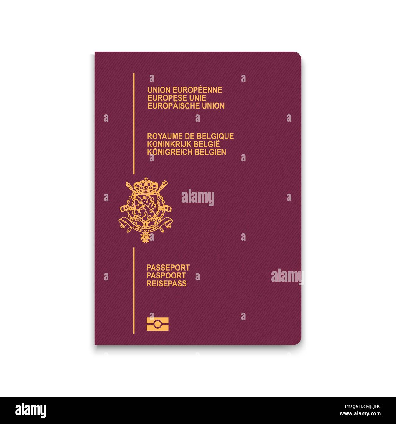 Passport of Belgium. Vector illustration Stock Vector Image & Art - Alamy