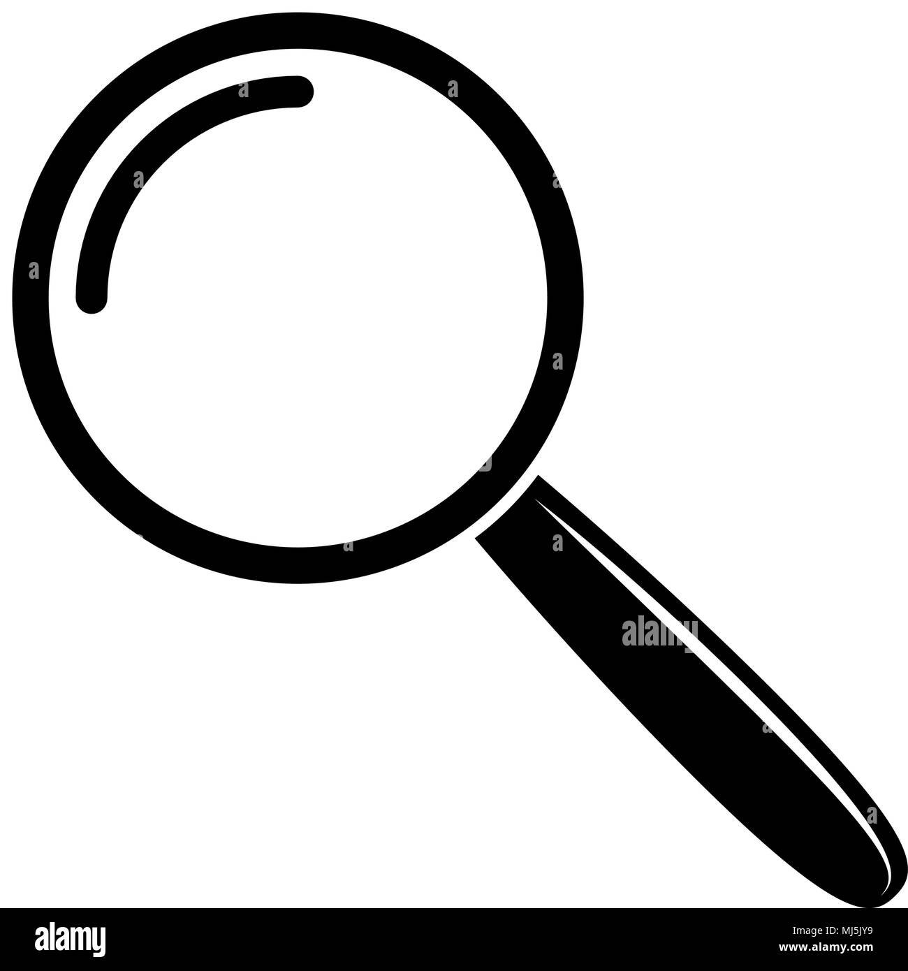 Magnifying glass icon. Vector illustration Stock Vector Image & Art - Alamy