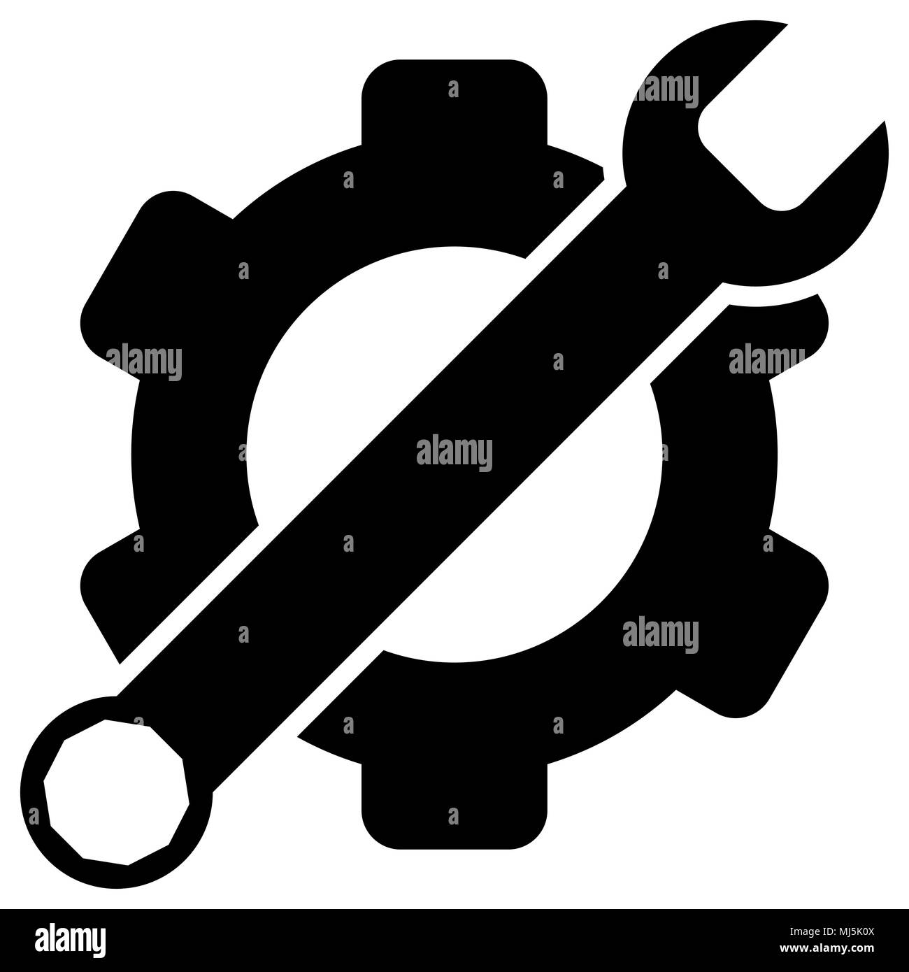 Engineering service vector vectors Black and White Stock Photos ...