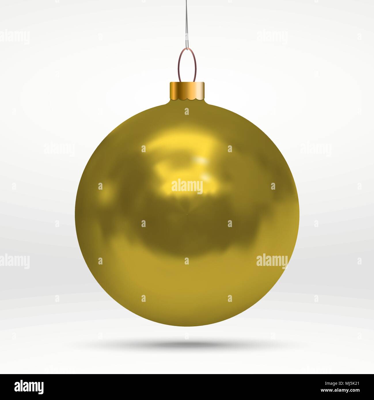 realistic shiny white hanging christmas baubles isolated Stock Vector ...