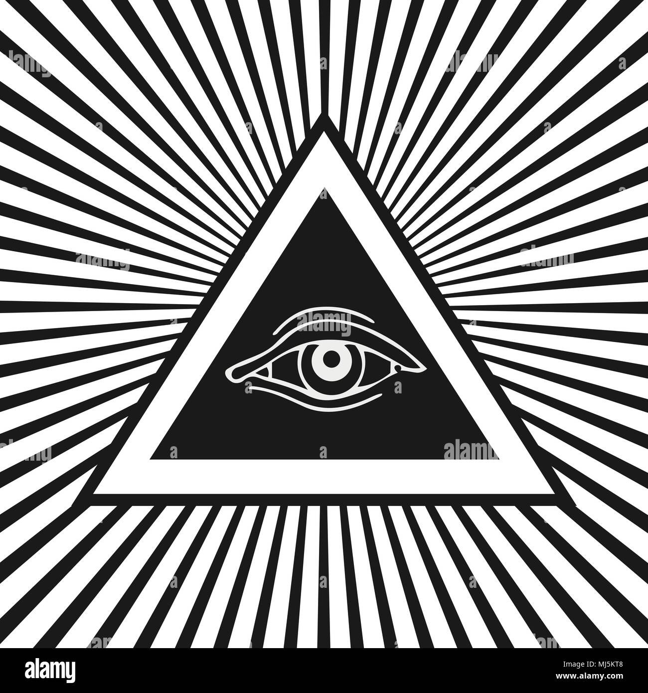 Eye of Providence. Masonic and esoteric symbol Stock Vector Image & Art ...