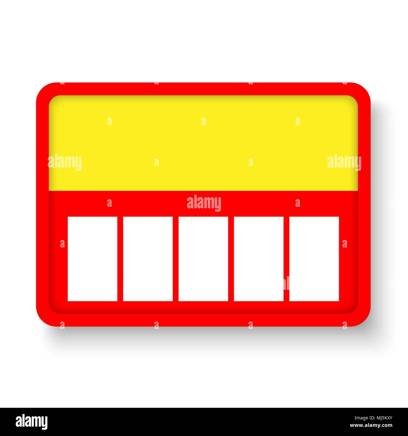 3d realistic supermarket price label. Vector illustration Stock Vector ...
