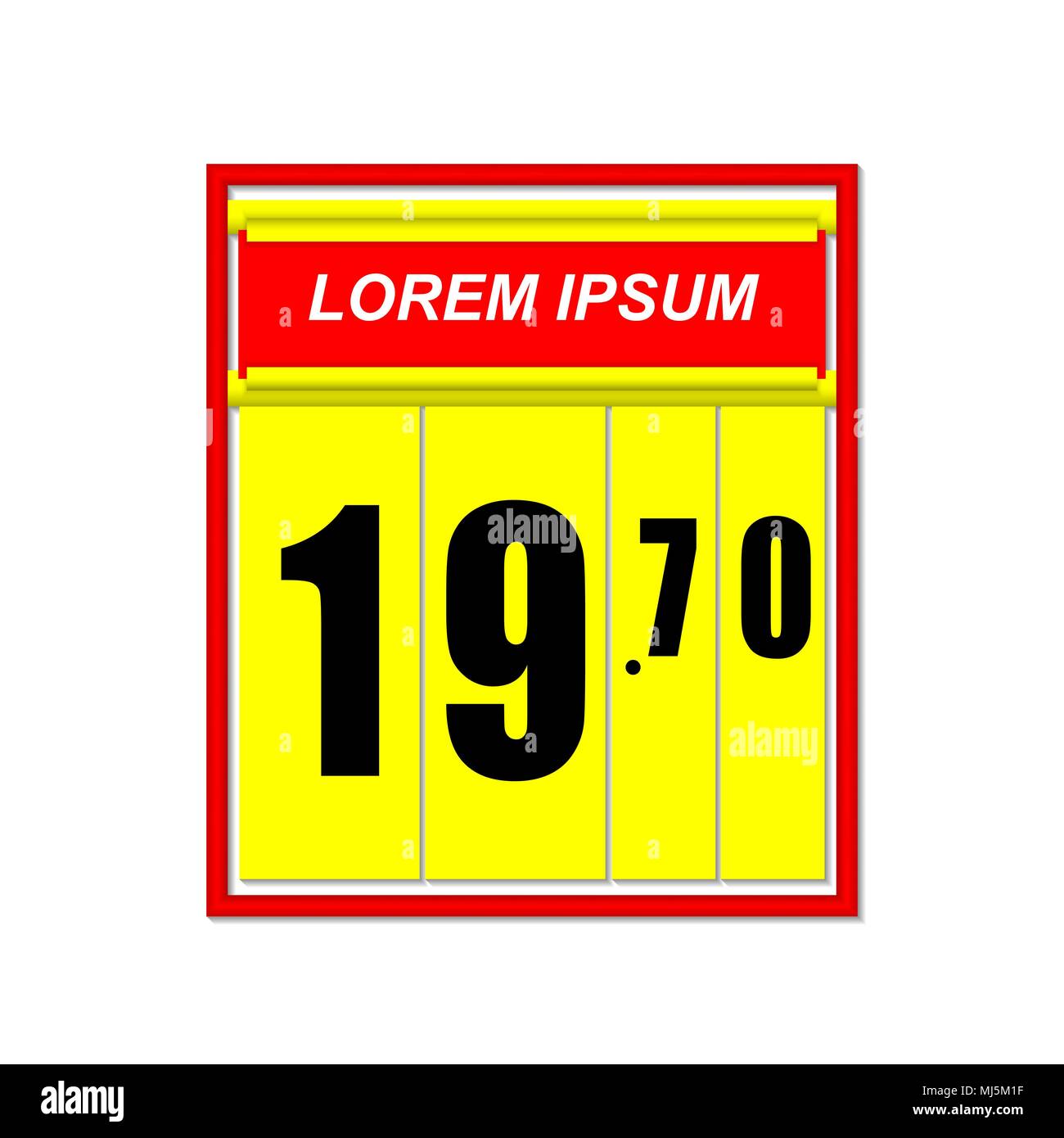 Grocery price sticker Stock Vector Images - Alamy