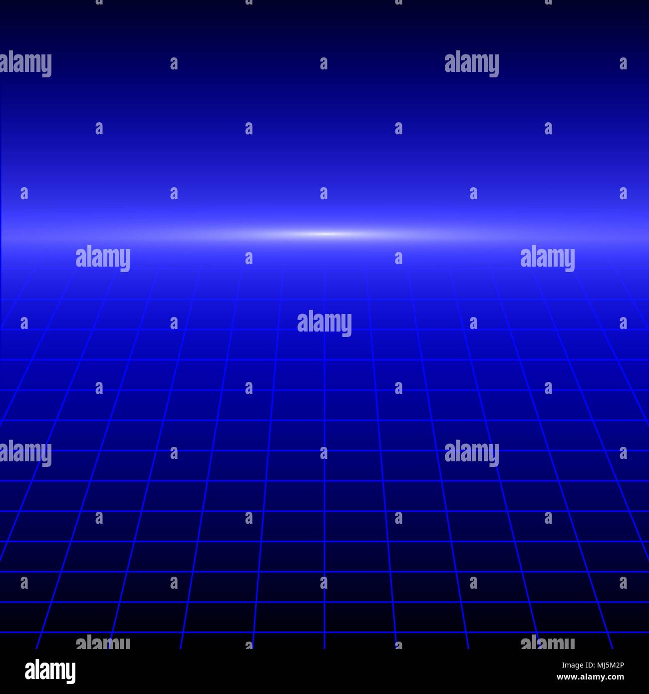 Retro background with perspective grid. Vector illustration Stock ...