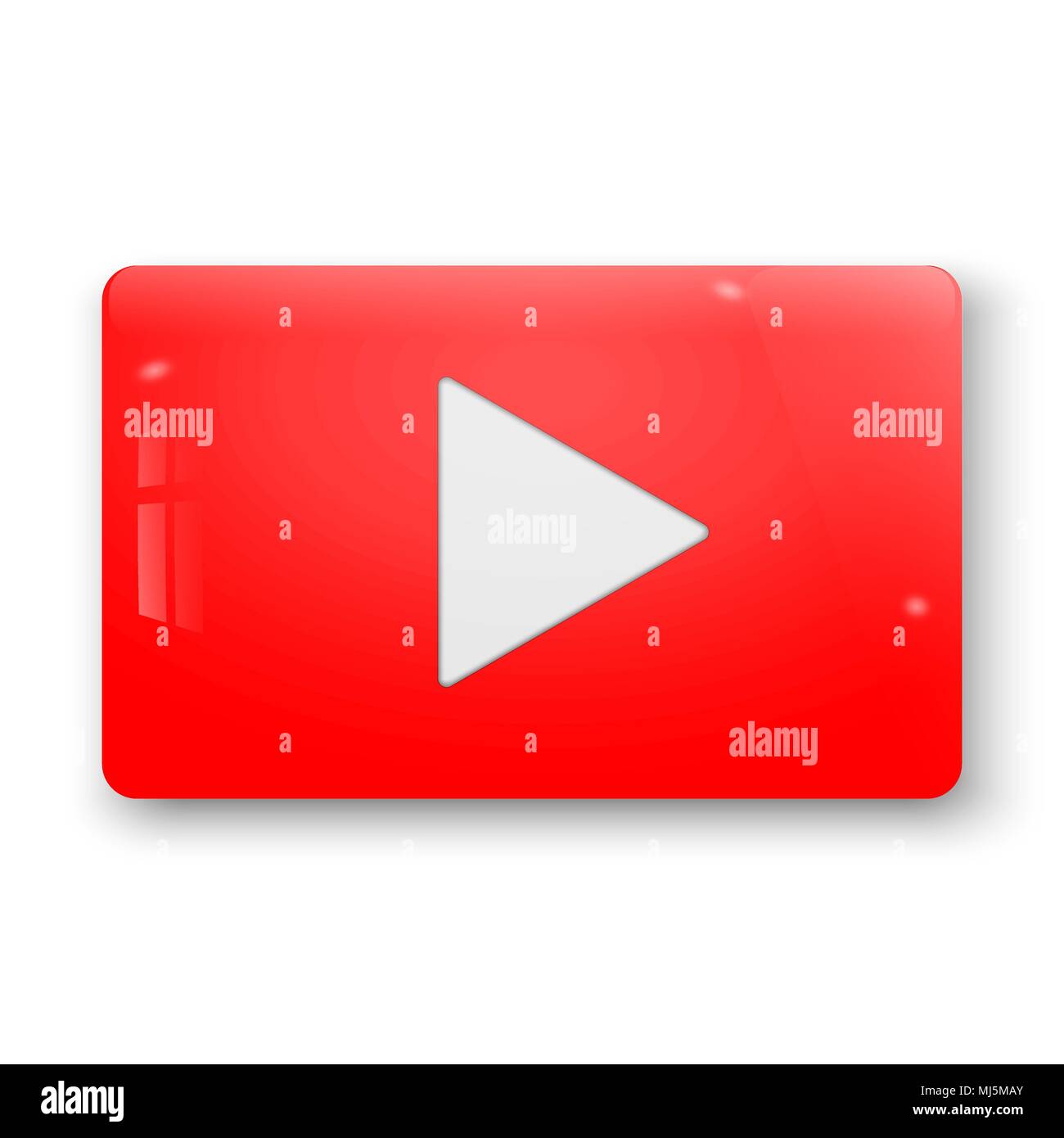 Realistic 3d play button. Vector illustration Stock Vector Image & Art ...