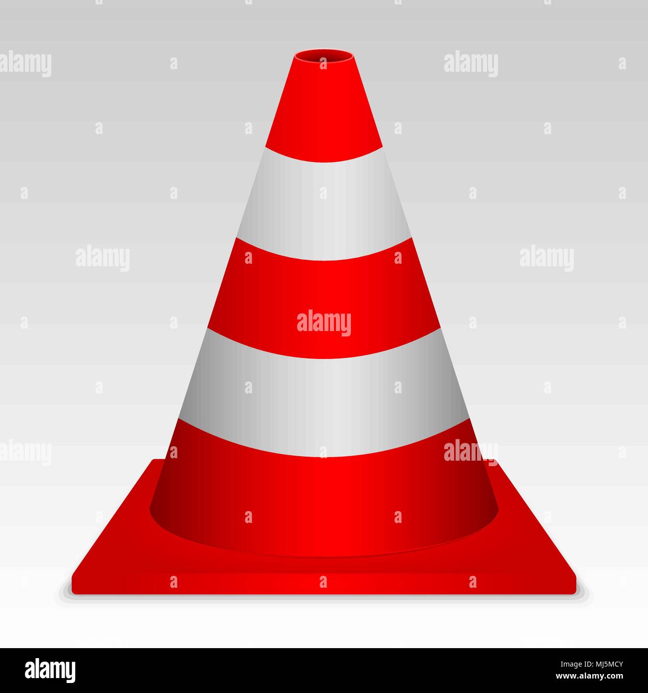 Red plastic cone Stock Vector Images - Alamy