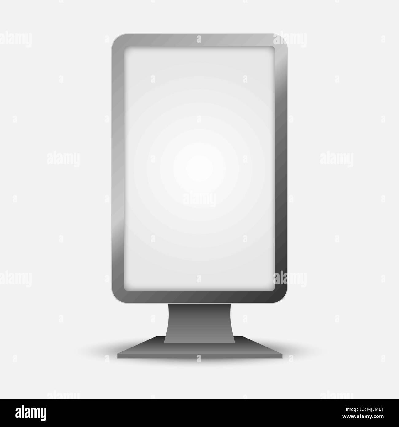 Vertical outdoor Lightbox. City mockup Format Stock Vector Image & Art ...