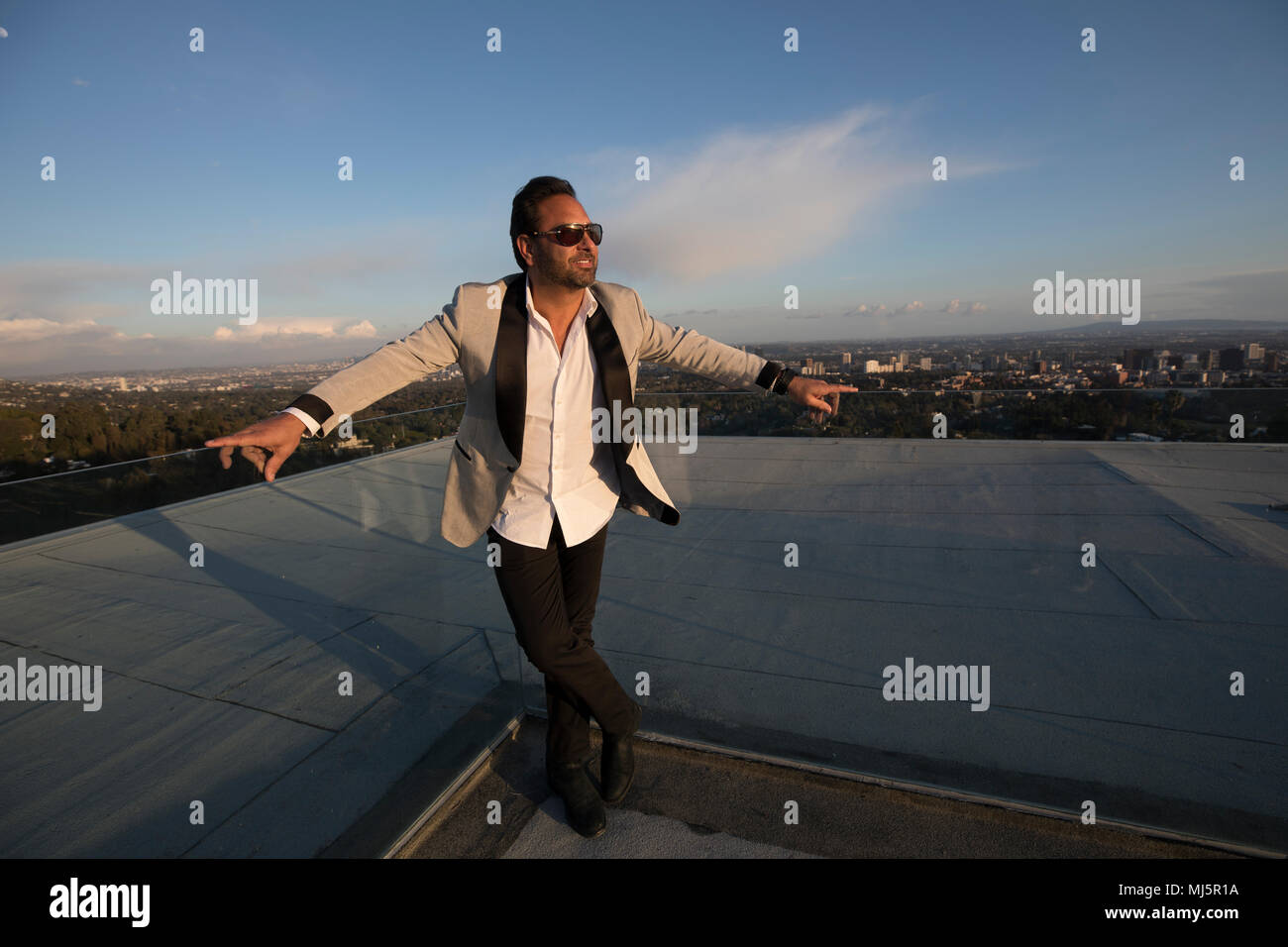 Nile Niami outside of the One, the property he is constructing in Los ...