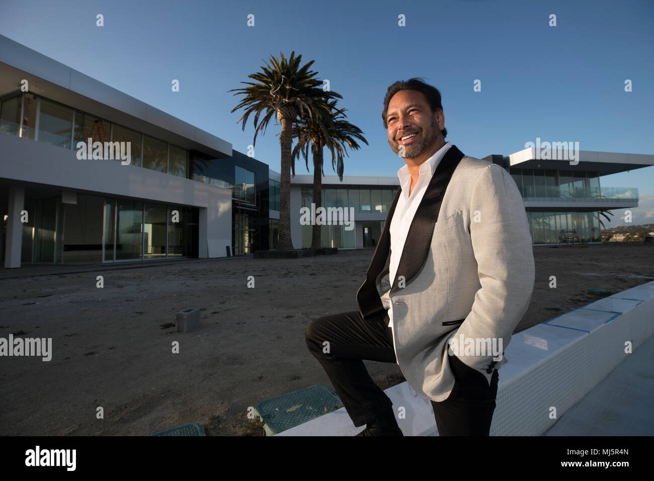Nile Niami outside of the One, the property he is constructing in Los ...
