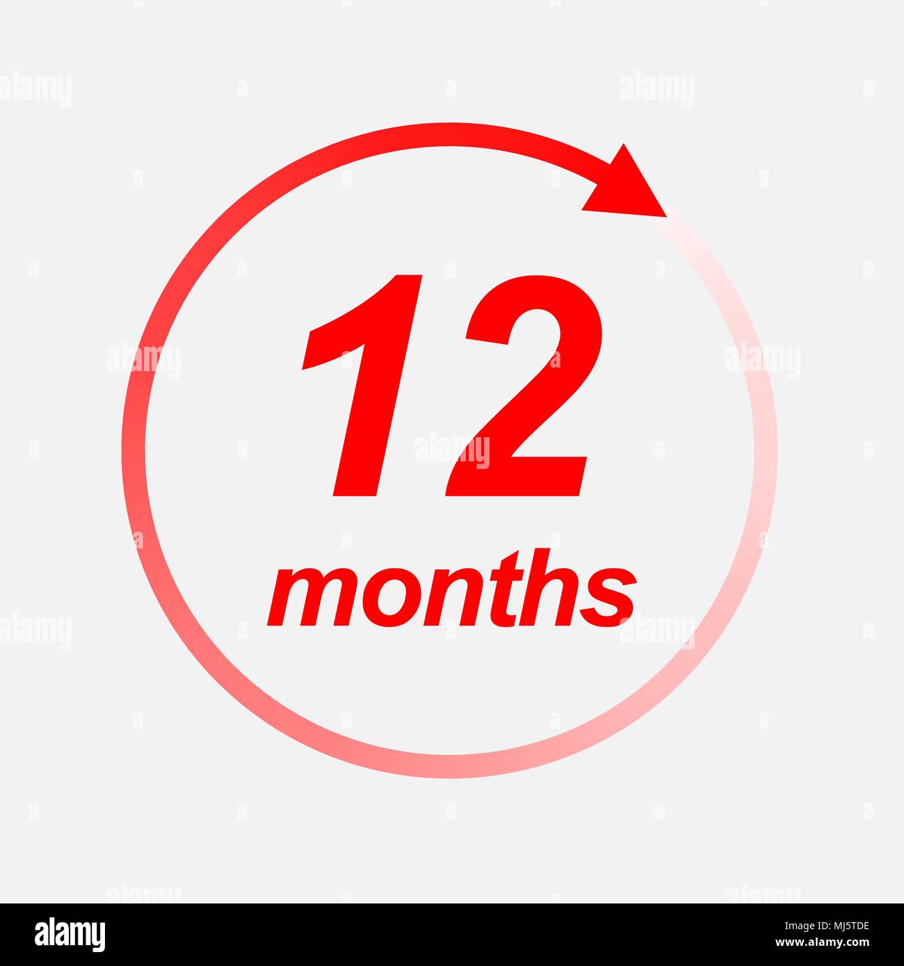 12 months con. vector illustration Stock Vector Image & Art - Alamy