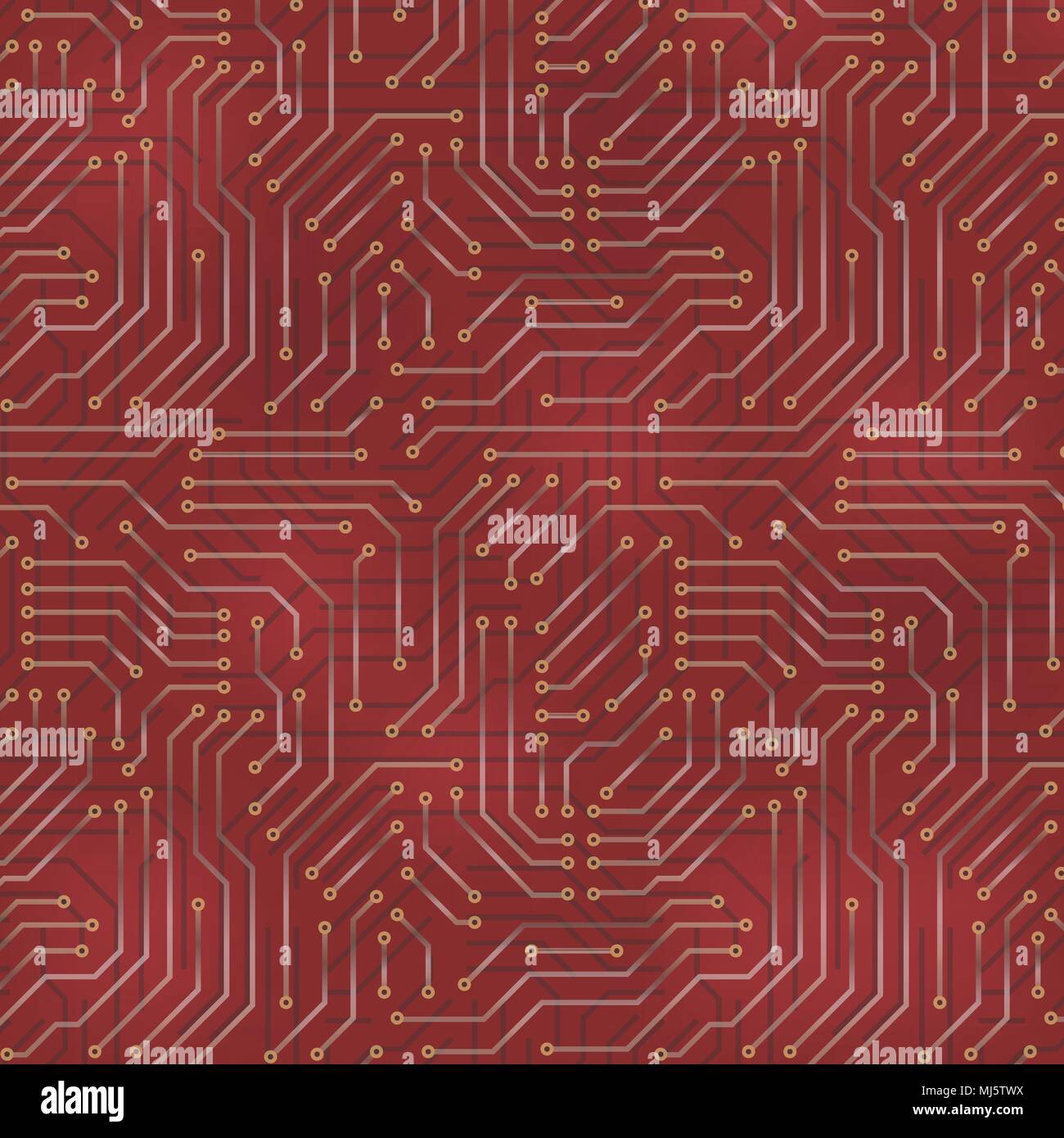 Red Computer Chip Pattern