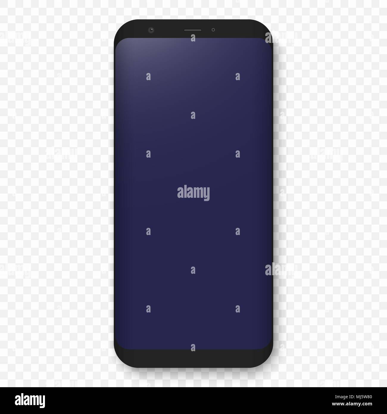 vector mobile template. Realistic high quality phone concept with ...