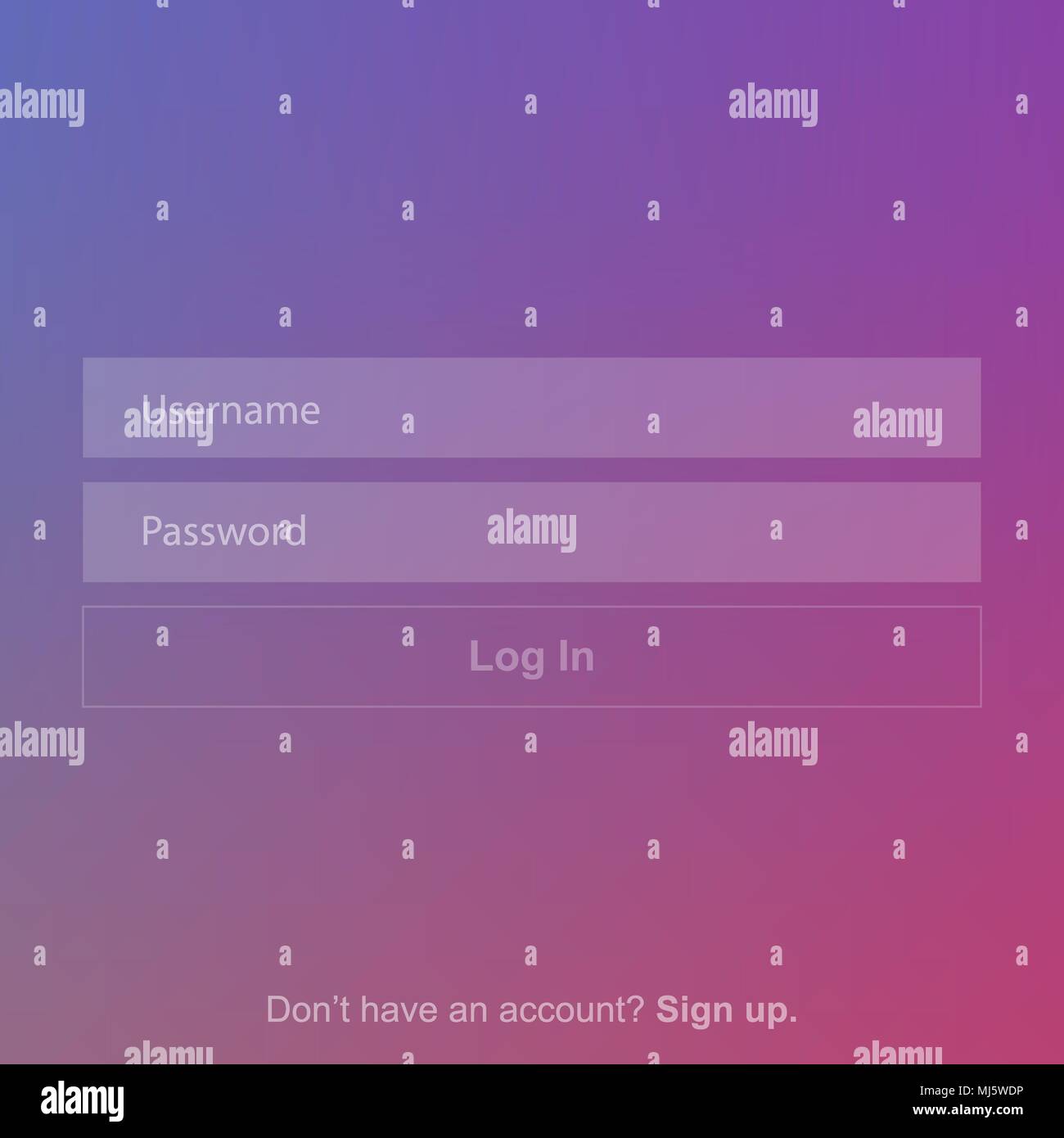 Login form page. password screen layout Stock Vector Image & Art - Alamy