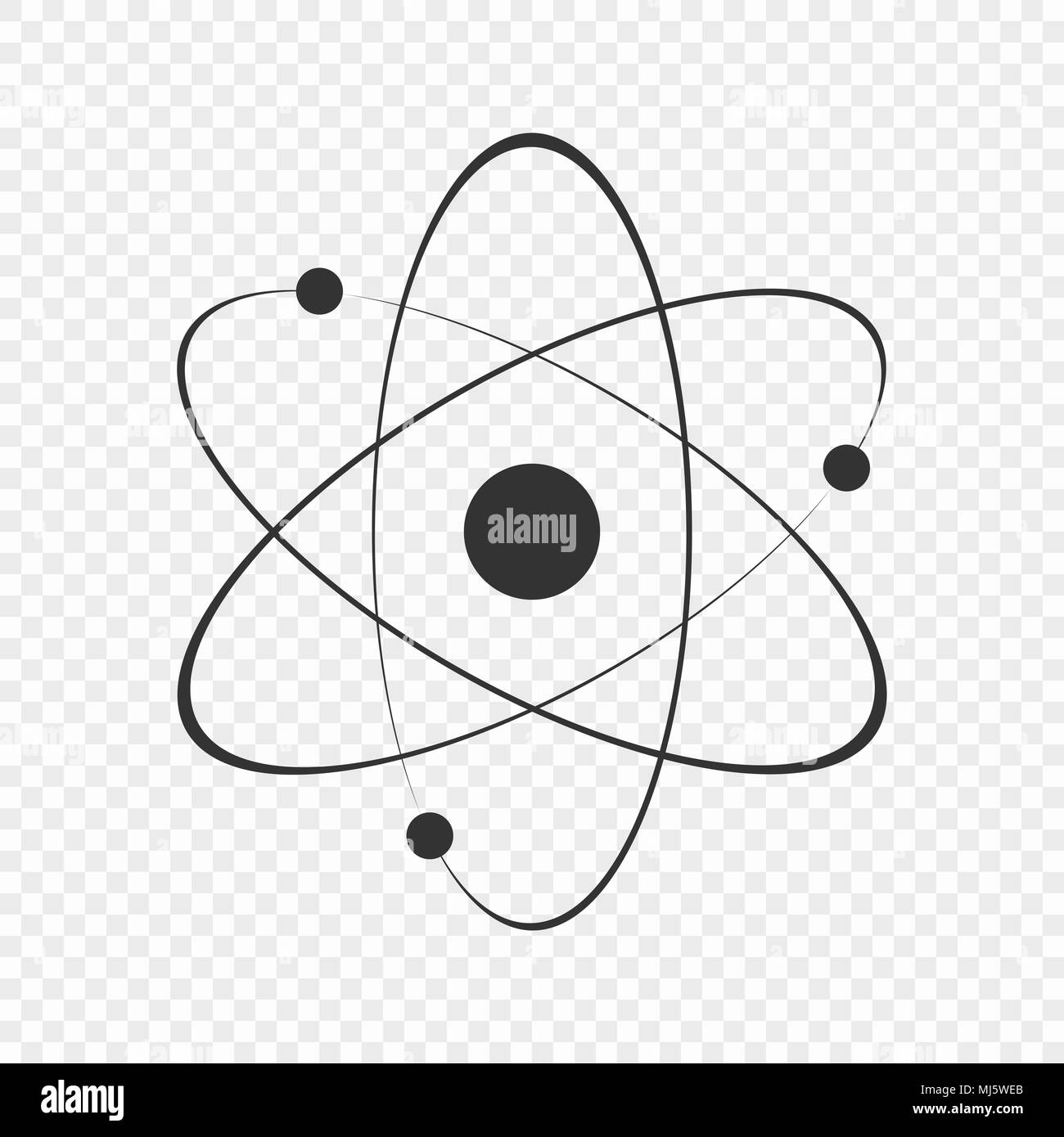 Nuclear vector logo particle Black and White Stock Photos & Images - Alamy