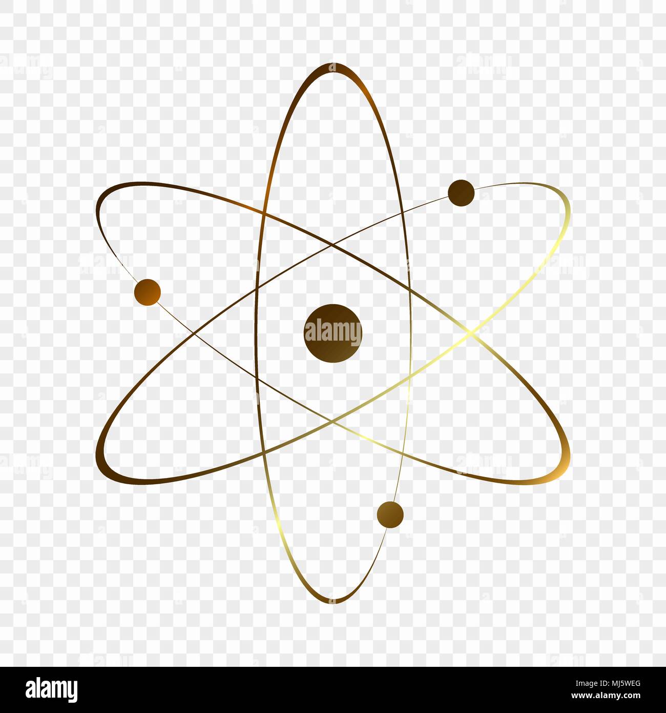 Gold atom hi-res stock photography and images - Alamy