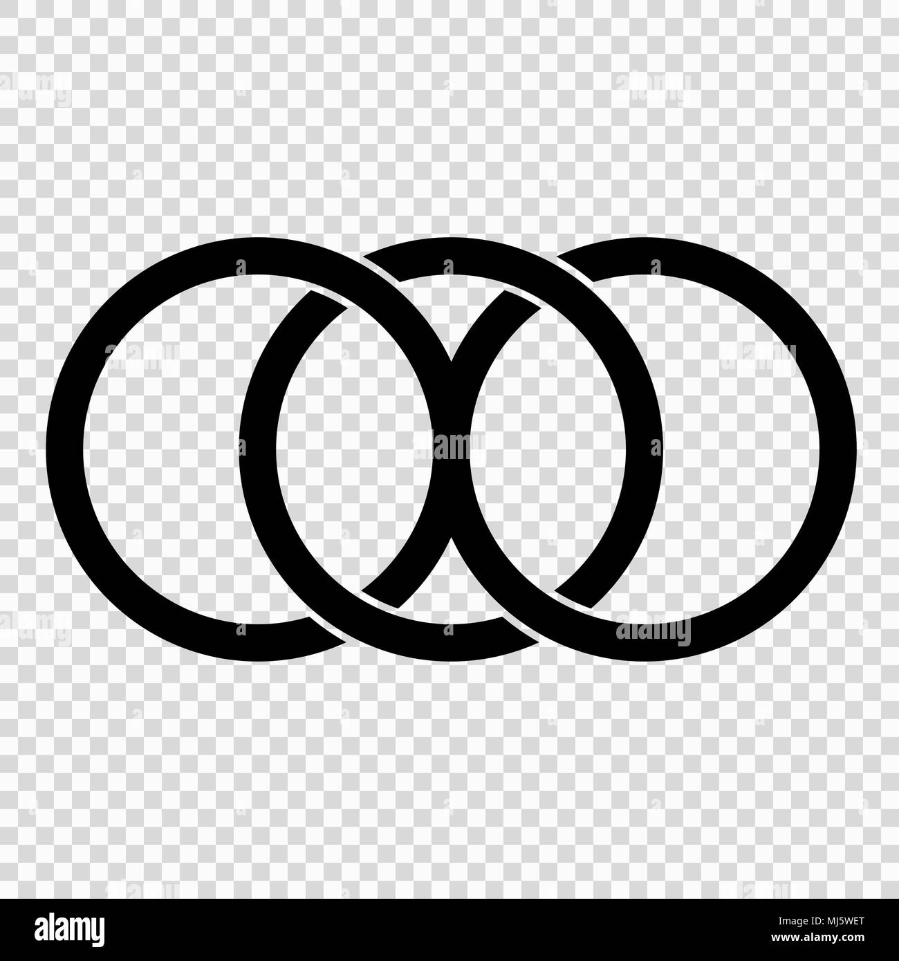 Interlocking circles hi-res stock photography and images - Alamy