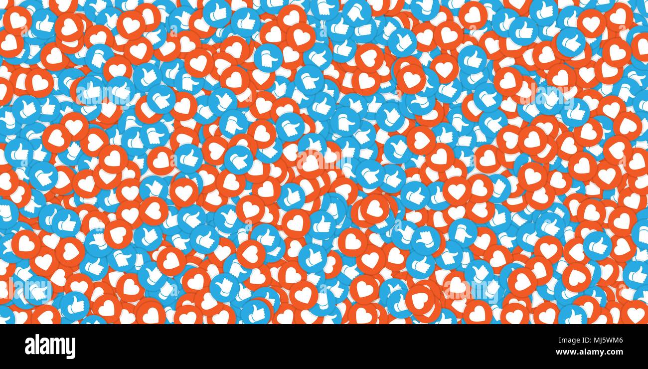 social media like background Stock Vector Image & Art - Alamy