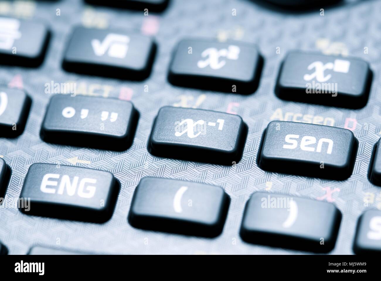 Close-up of buttons a scientific calculator Stock Photo - Alamy