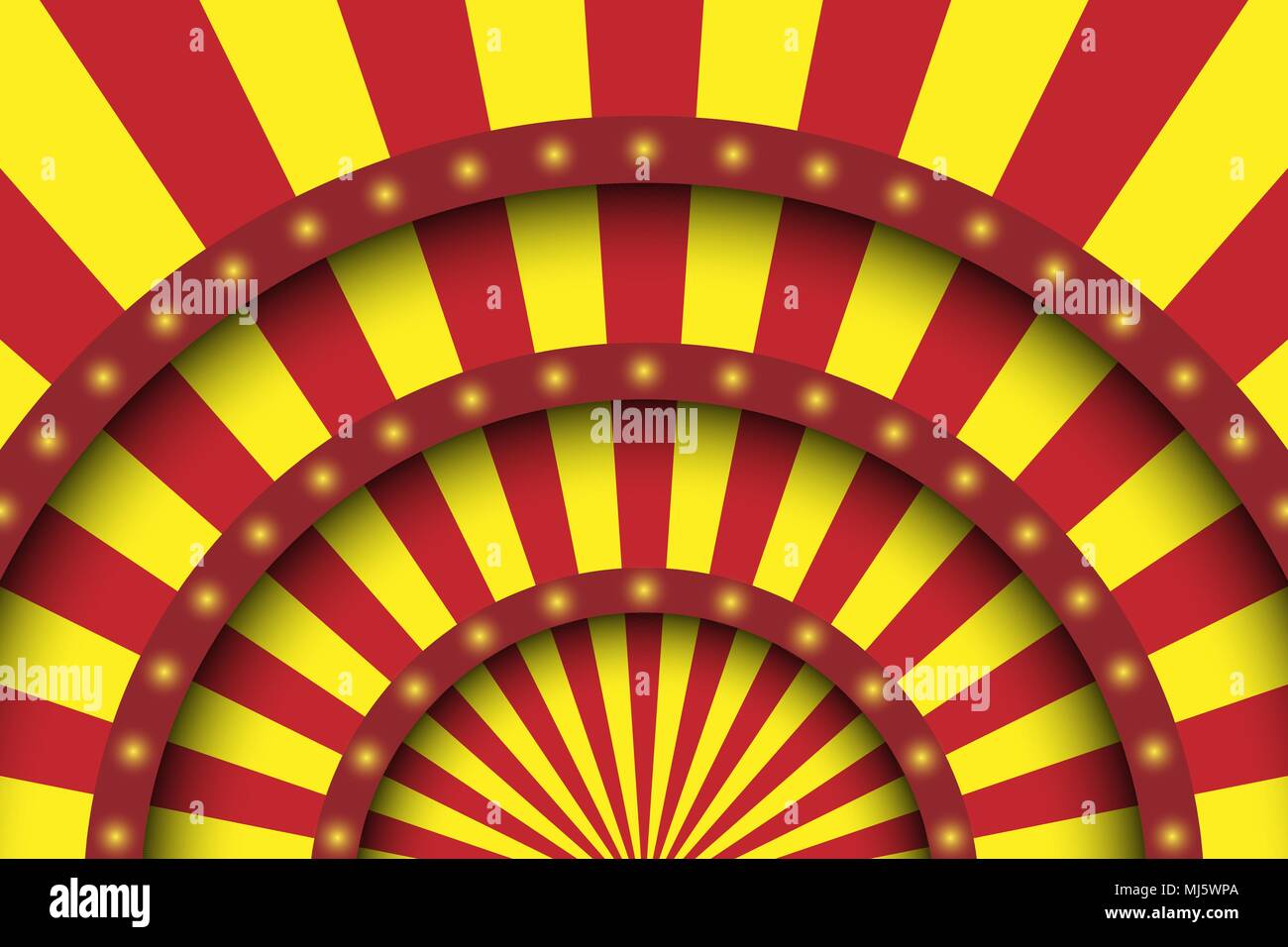 Abstract festive background. Circus stage white lines and spotlights ...