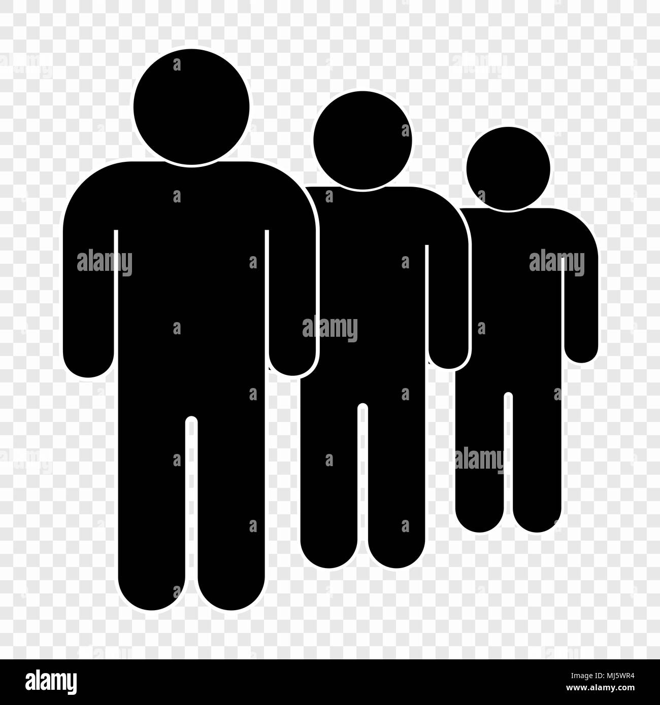 People icon on transparent background. Person symbol Stock Vector Image ...