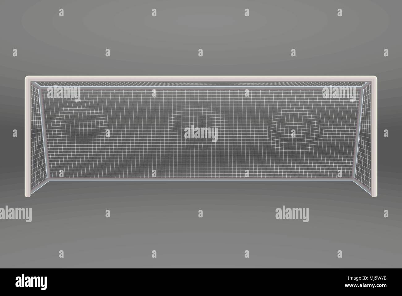 Realistic Football or soccer goal. Vector illustration Stock Vector ...