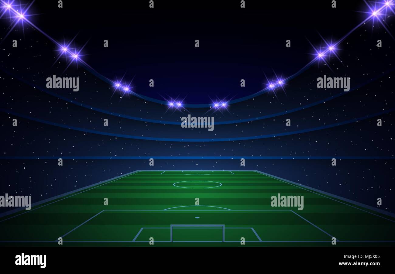 Stadium lights empty Stock Vector Images - Alamy