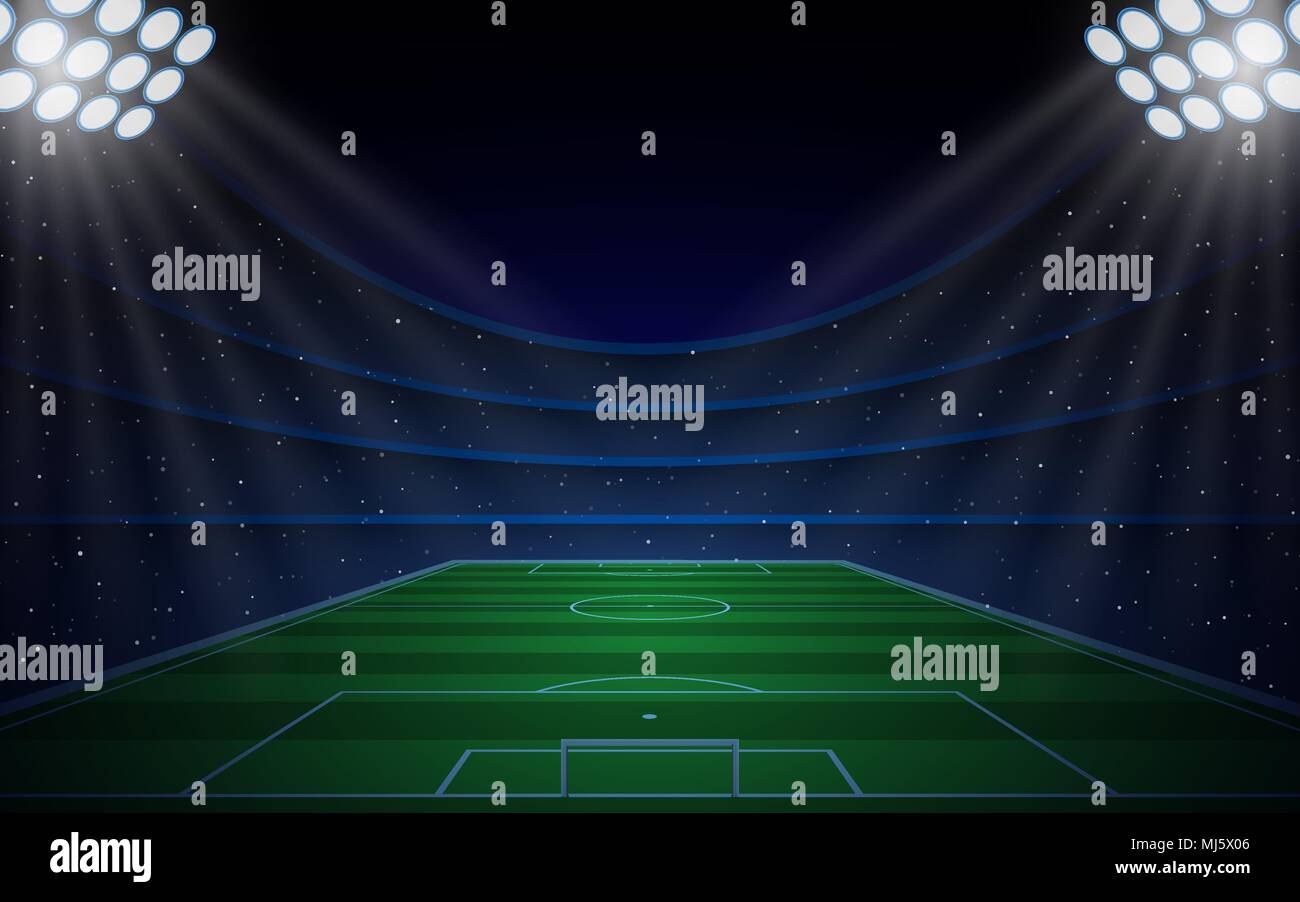 Stadium lights empty Stock Vector Images - Alamy