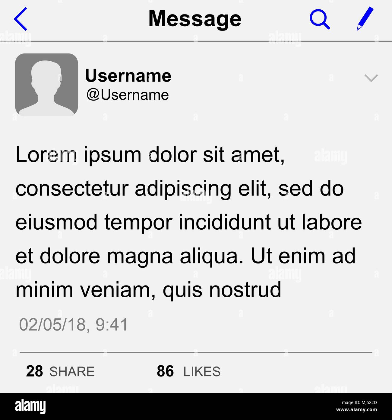 Success message post on Stock Vector Images - Alamy