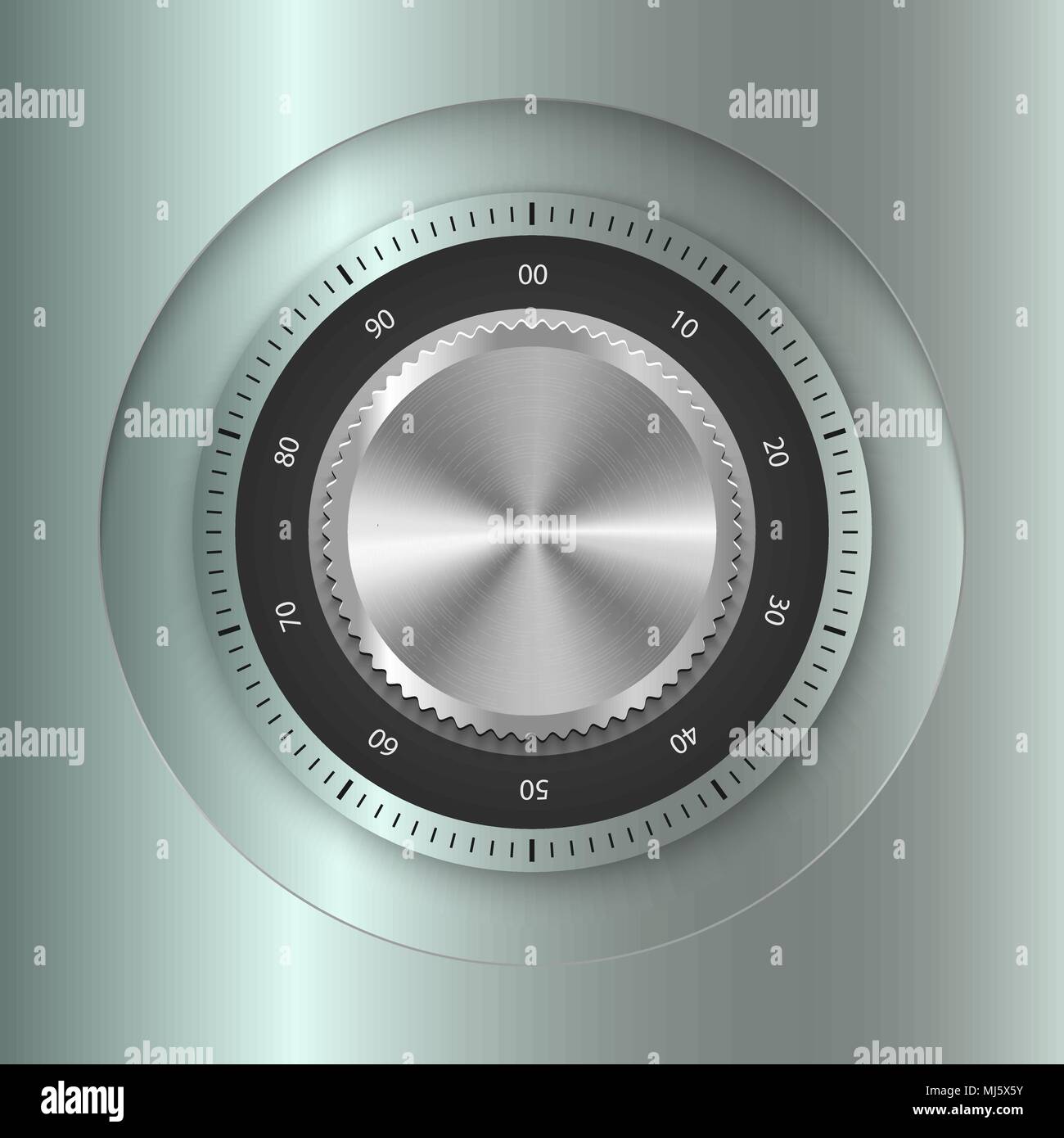 Realistic metal safe lock, security concept Stock Vector Image & Art ...