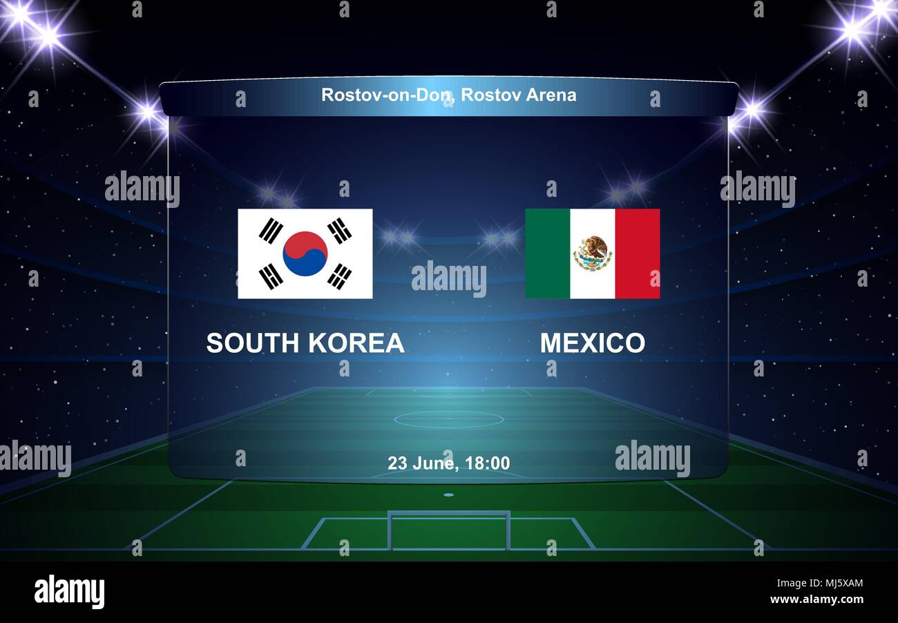 South korea vs mexico Stock Vector Images - Alamy