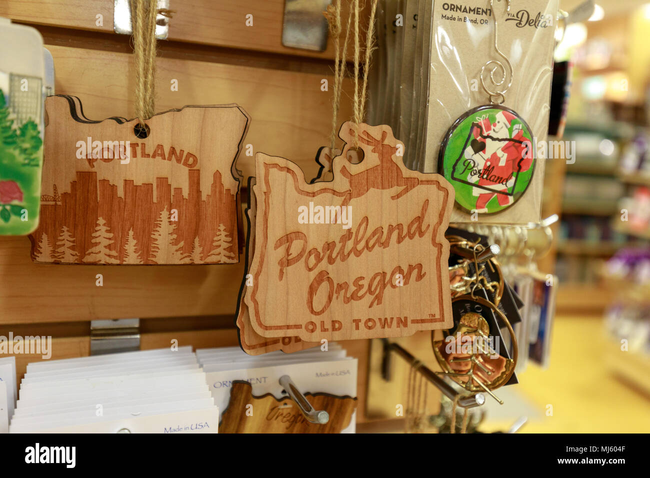 Portland, Oregon, USA - April 27, 2018 : Portland Souvenir Products at ...