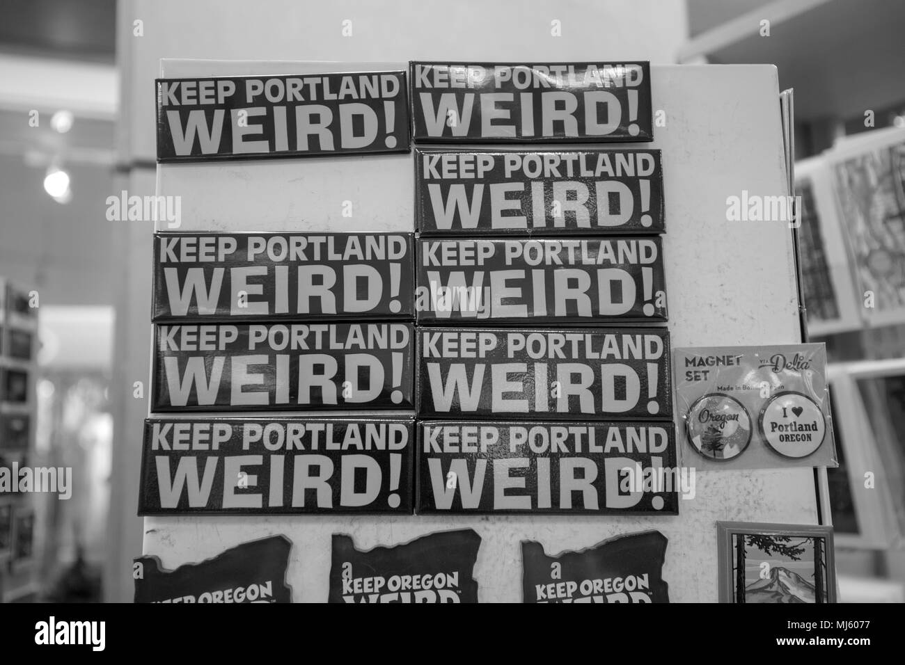 Portland, Oregon, USA - April 27, 2018 : Portland Souvenir Products at ...