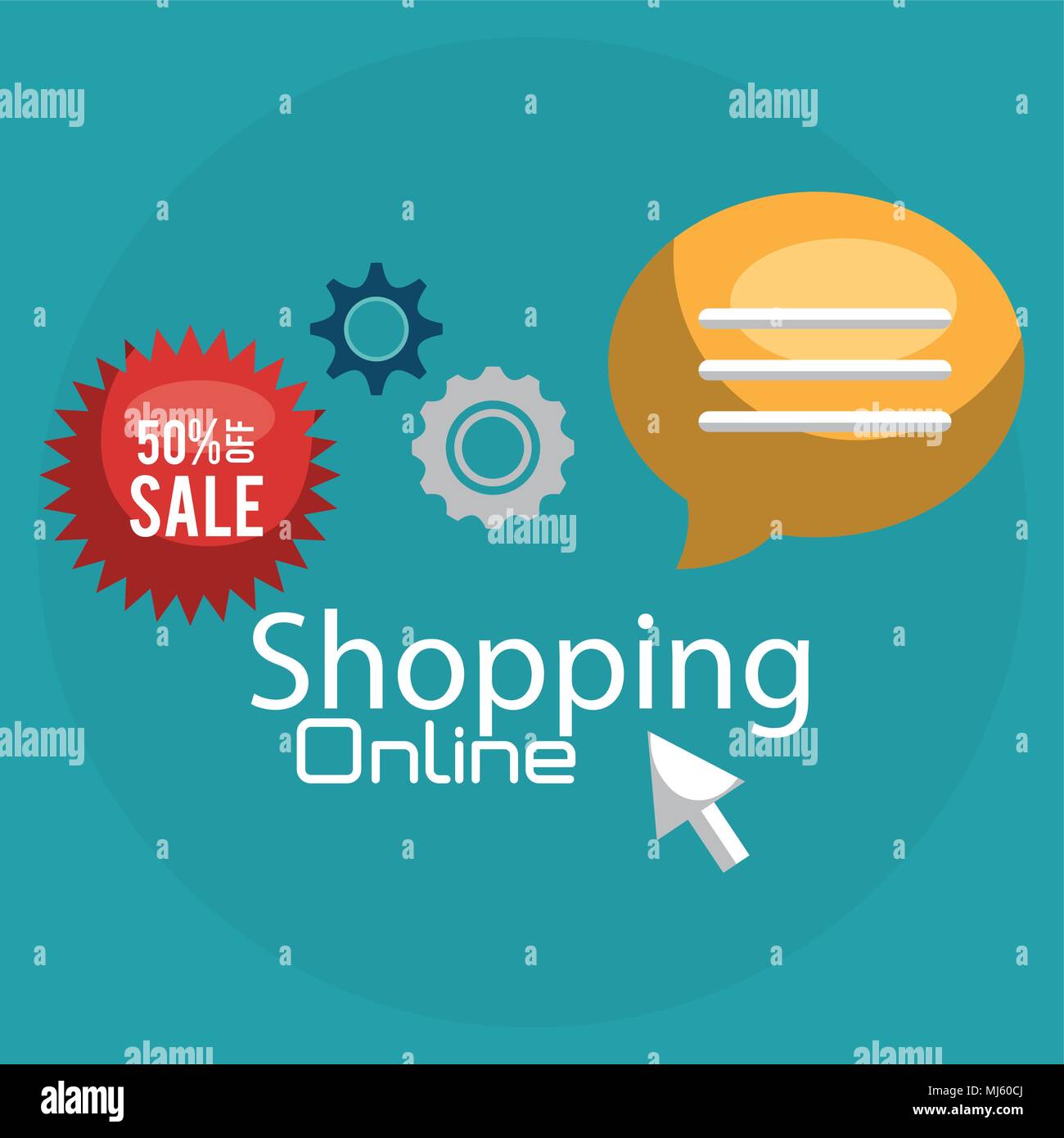 shopping online with offer tags Stock Vector Image & Art - Alamy