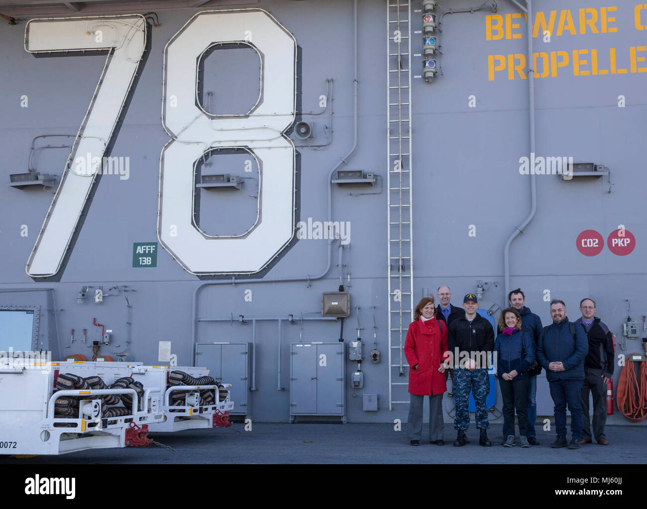 NORFOLK, Va. (Mar. 23, 2018) -- Members of the NATO Executive ...