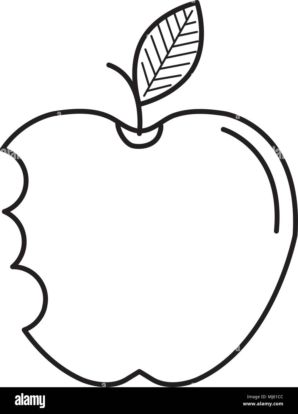 apple with bite icon Stock Vector Image & Art - Alamy