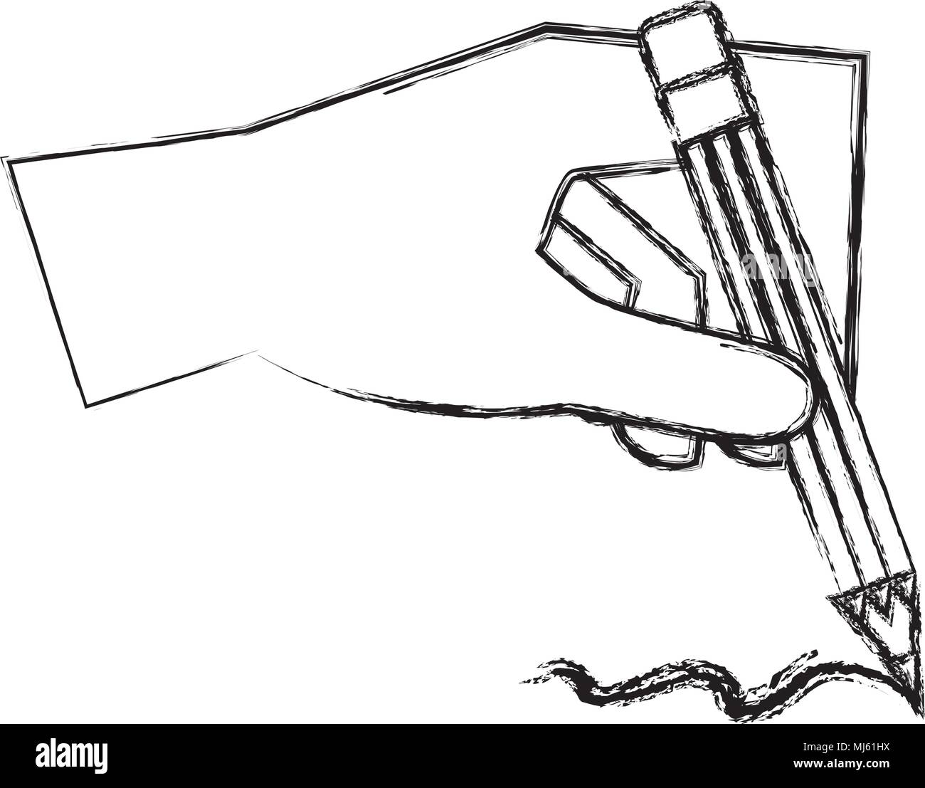 hand writing with pencil graphite Stock Vector Image & Art - Alamy