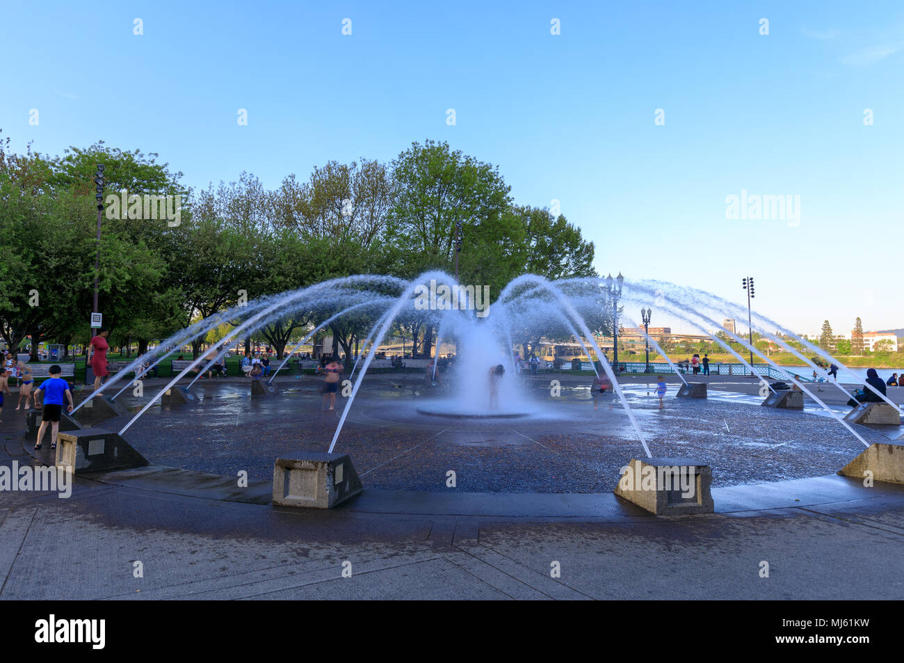 Tom Mccall Waterfront Park Fountain