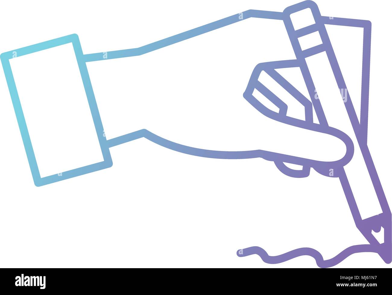 hand writing with pencil graphite Stock Vector Image & Art - Alamy