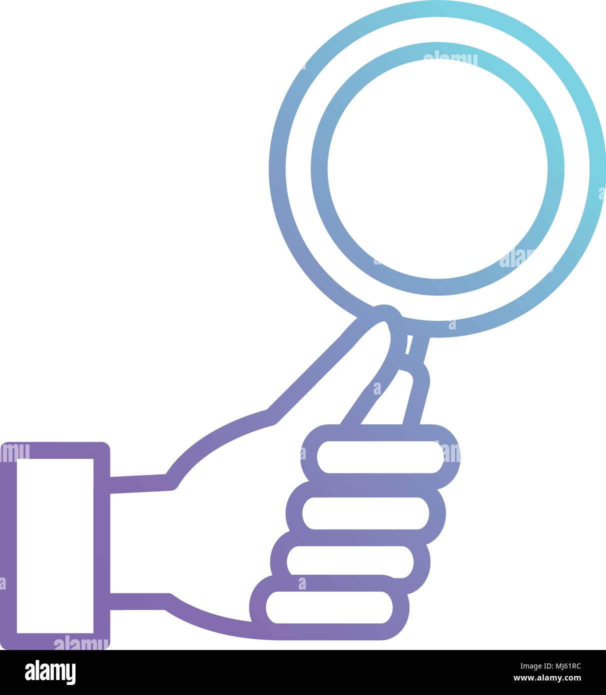 hand with magnifying glass Stock Vector Image & Art - Alamy