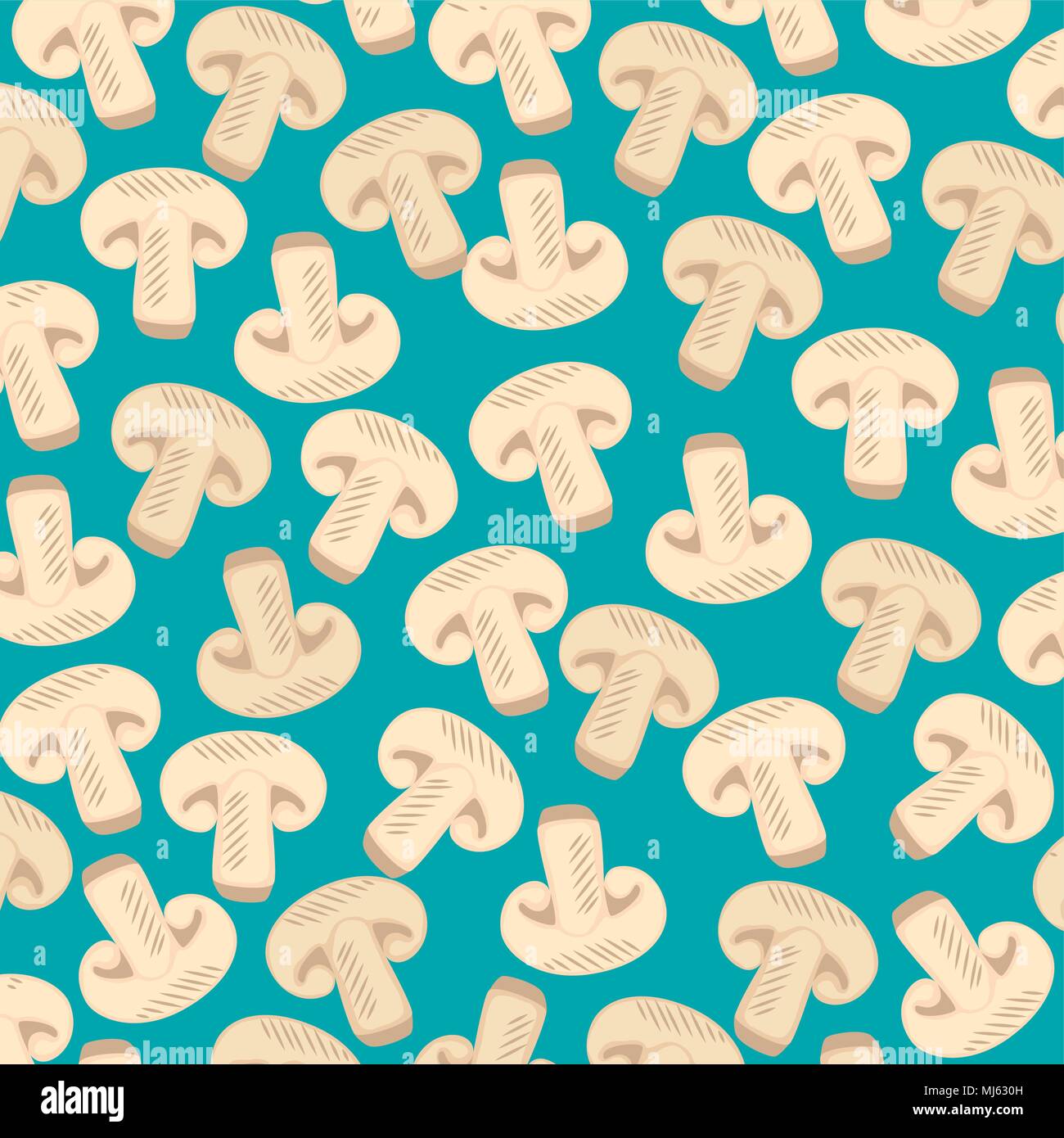 fresh mushrooms pattern background Stock Vector Image & Art - Alamy