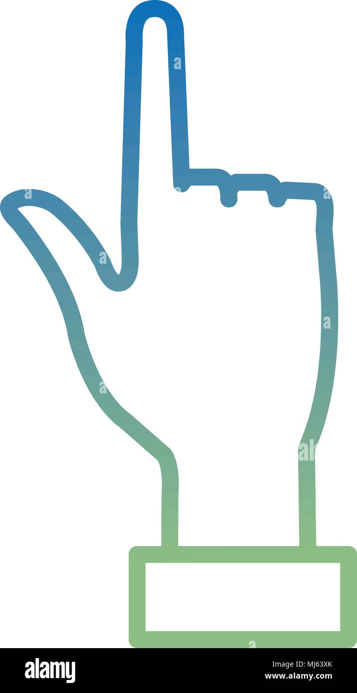 hand human index isolated icon Stock Vector Image & Art - Alamy