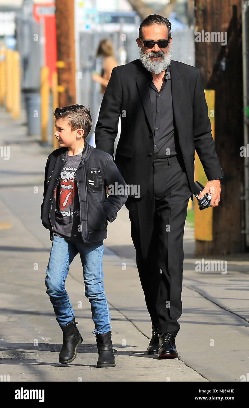 Celebrities at the 'Jimmy Kimmel Live!' studios Featuring: Jeffrey Dean ...