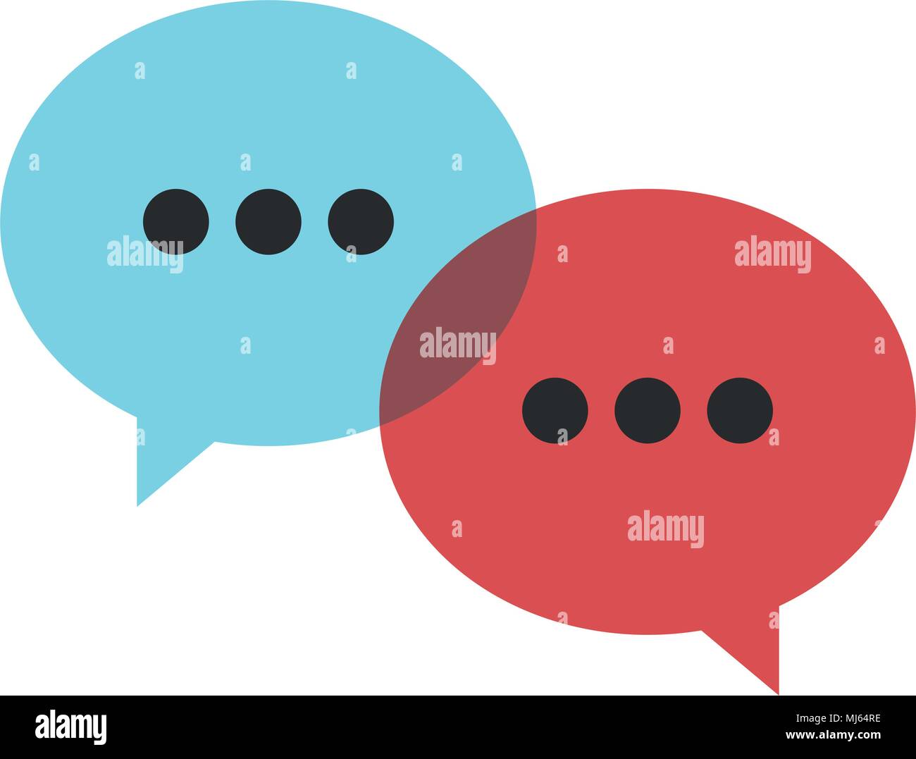 speech bubbles messages icon Stock Vector Image & Art - Alamy
