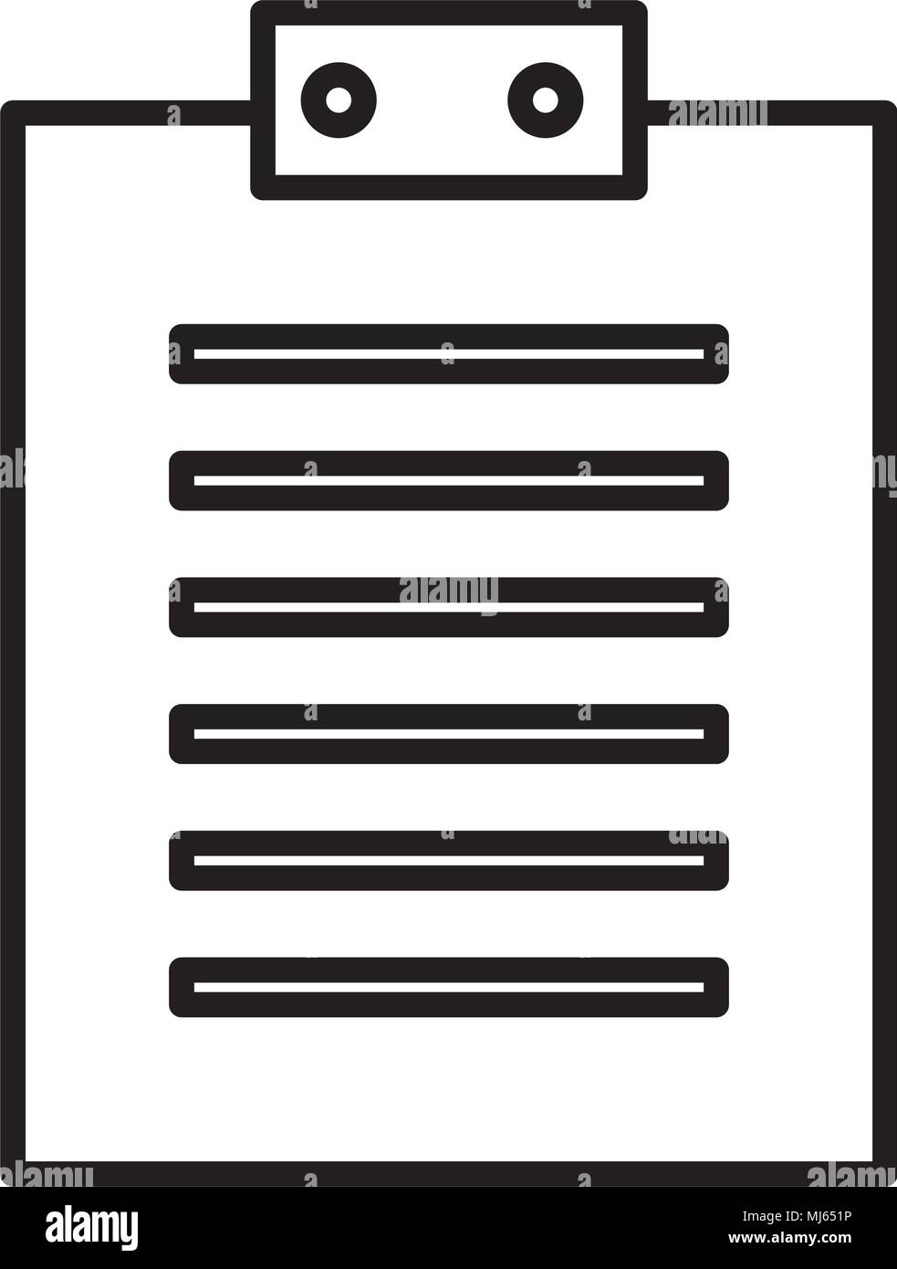 clipboard checklist isolated icon Stock Vector Image & Art - Alamy