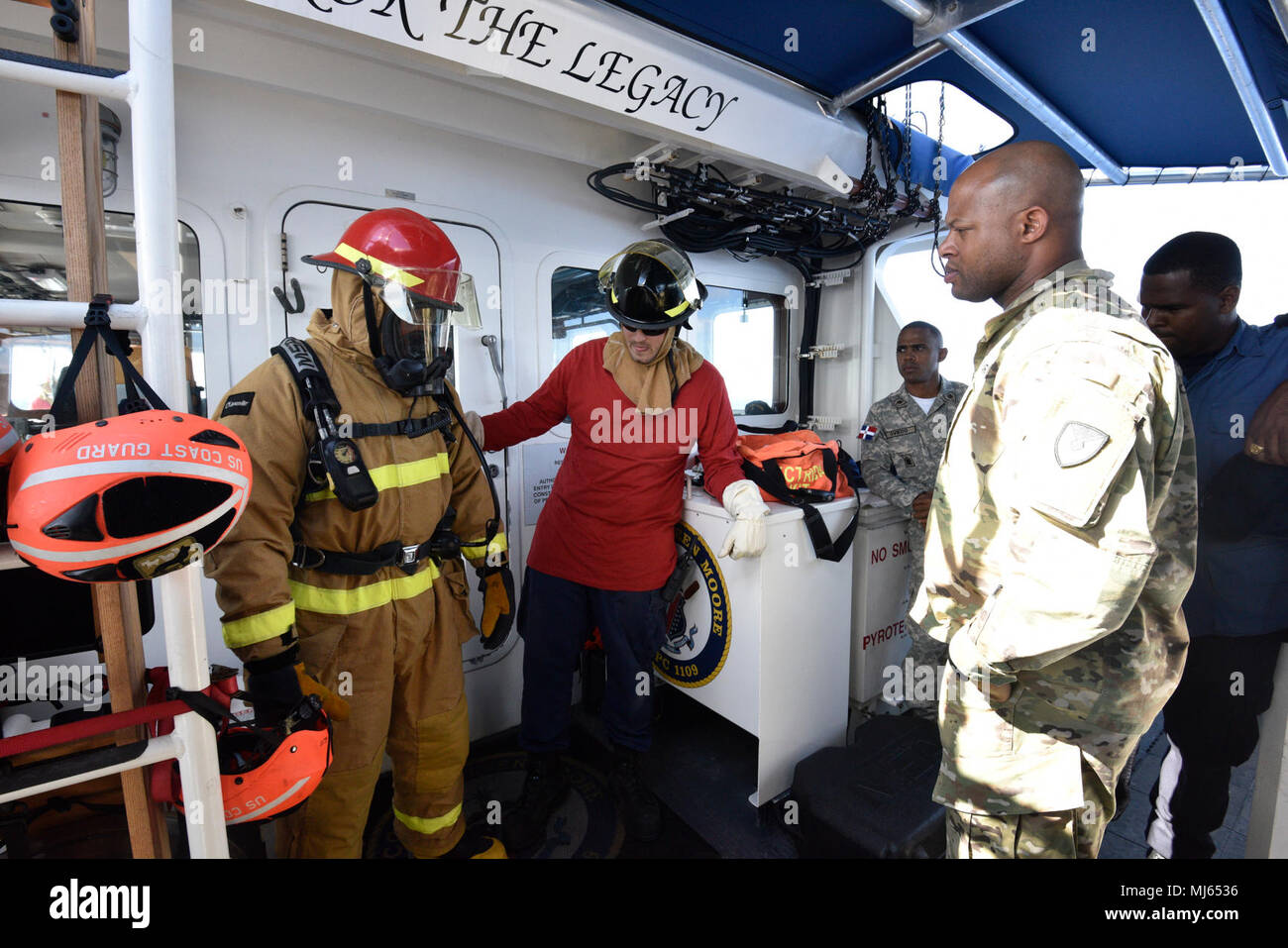 Coast Guard 2nd Class Petty Officer Steven Siberski explains the ...
